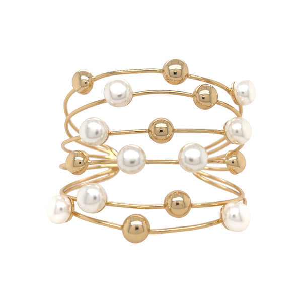 Pearl cuff bangle store